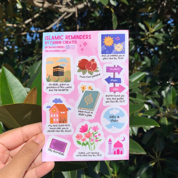 Islamic Sticker Sheet - Etsy