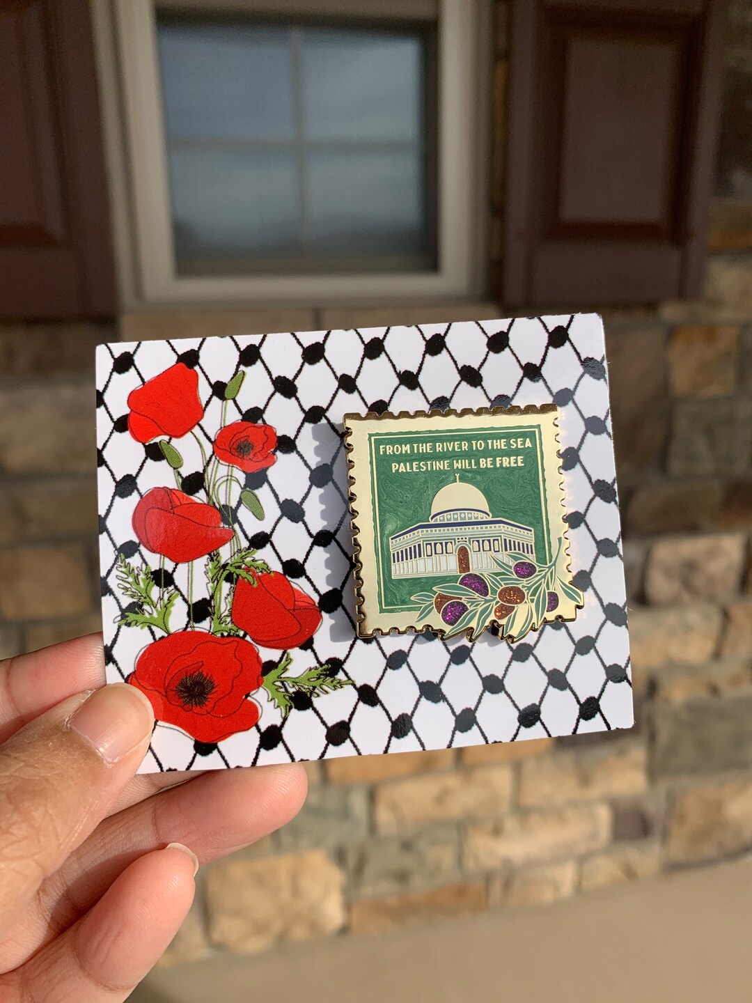 Palestine Hard Enamel Pin of Masjid Al-aqsa and Olives With - Etsy