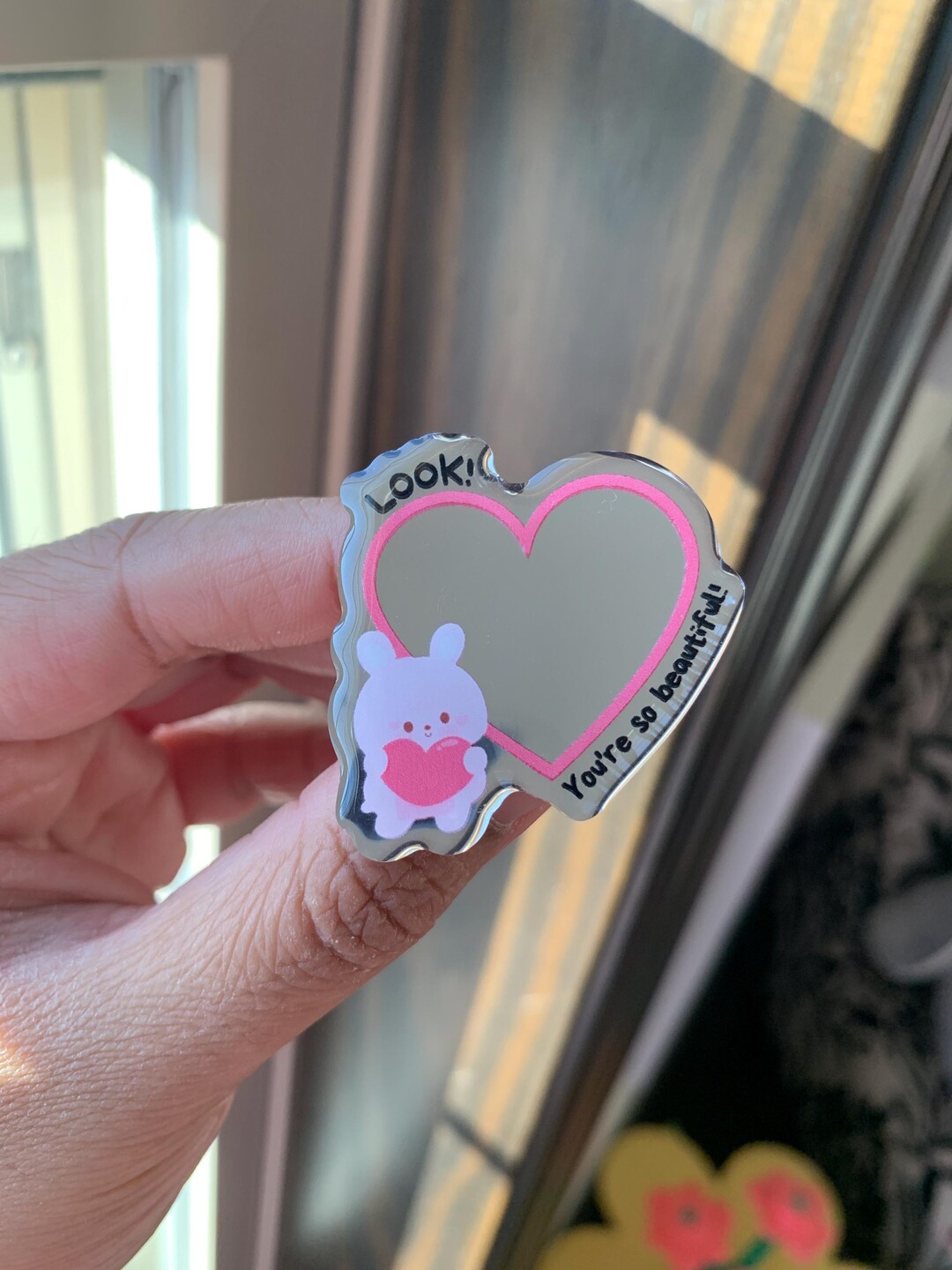 Self Love Mirror Pin Kawaii Affirmations Pin Cute Pins Unique Gifts - Etsy