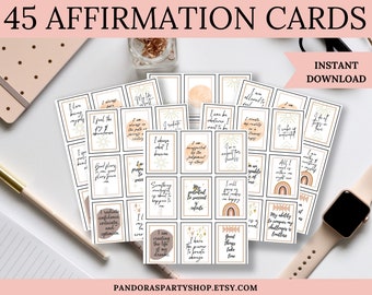 45 Printable Self-love Affirmation Cards Boost Positive - Etsy