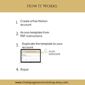 Notion Monthly Budget Tracker Template, Notion Finance Tracker, Budgets Spreadsheet, Notion ...