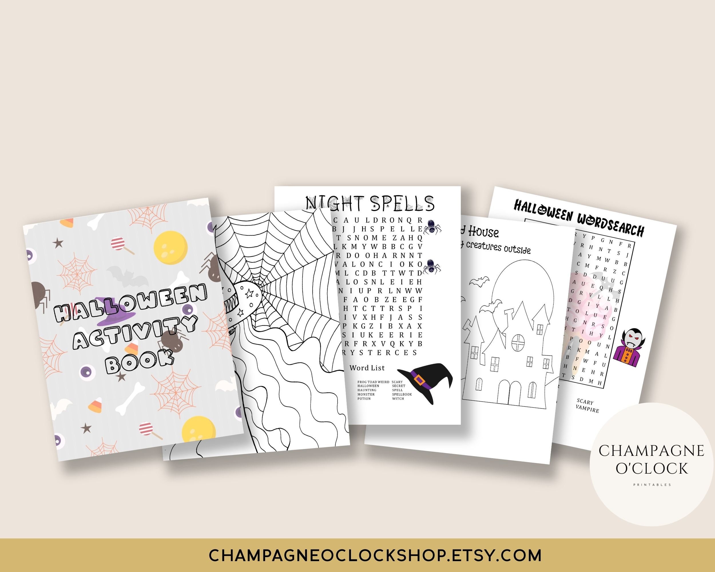 Halloween Activity Book Printable | Halloween Game | Halloween Activity ...