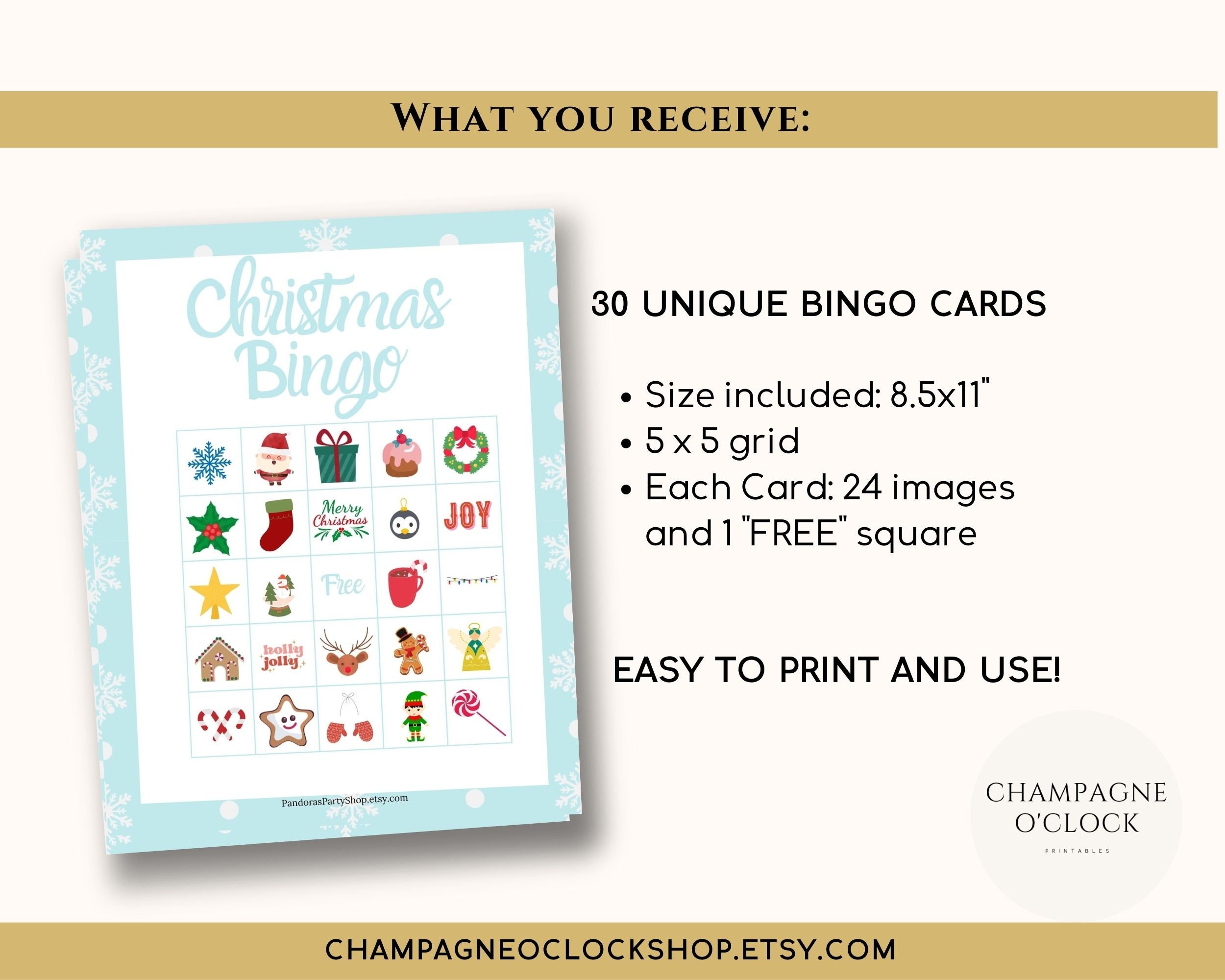Christmas Bingo | Christmas Bingo Cards | Christmas Games | Christmas ...