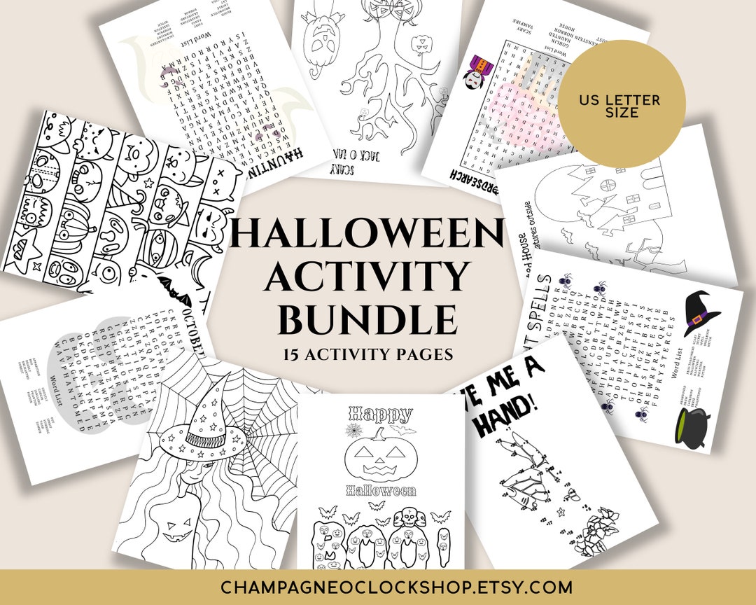 Halloween Activity Book Printable | Halloween Game | Halloween Activity ...