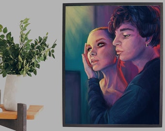 Cyberpunk Couple Art - Etsy