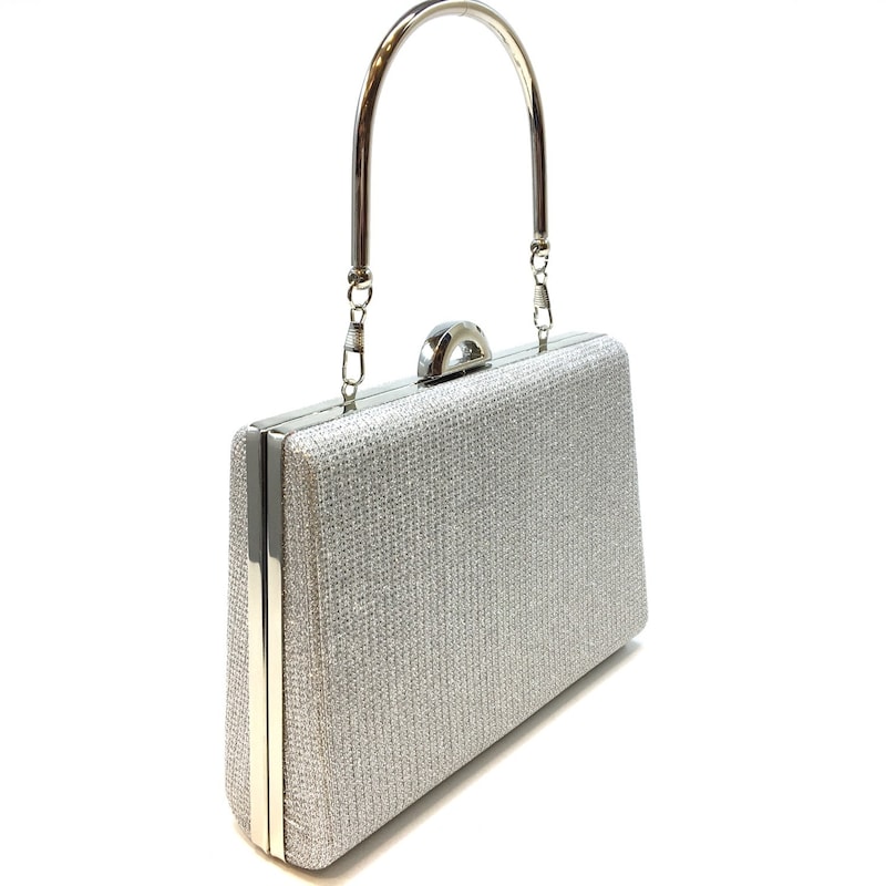 Silver Clutch Bag - Etsy