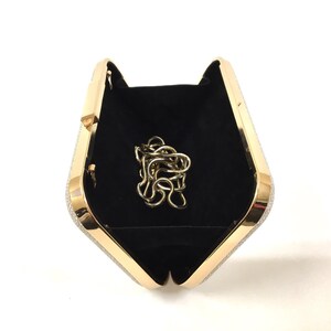 Sparkly Gold Evening Bag, Gold Clutch Bag With Removable Chain, Gold ...