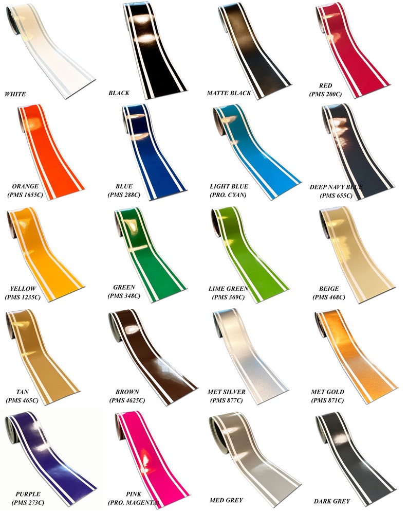 3"x72" Vinyl Racing Stripe Decal - Etsy