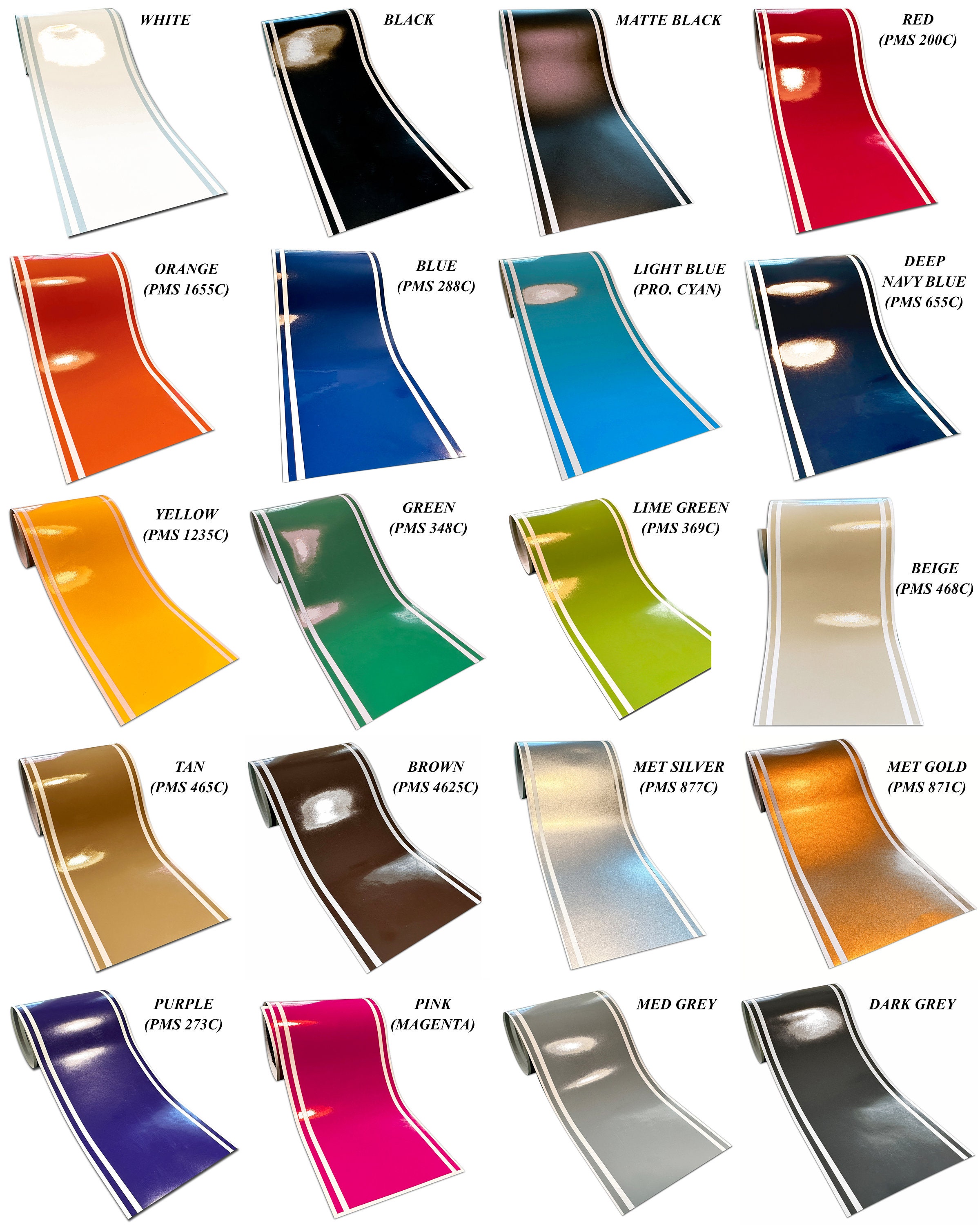 6x72 Vinyl Racing Stripe Decal - Etsy