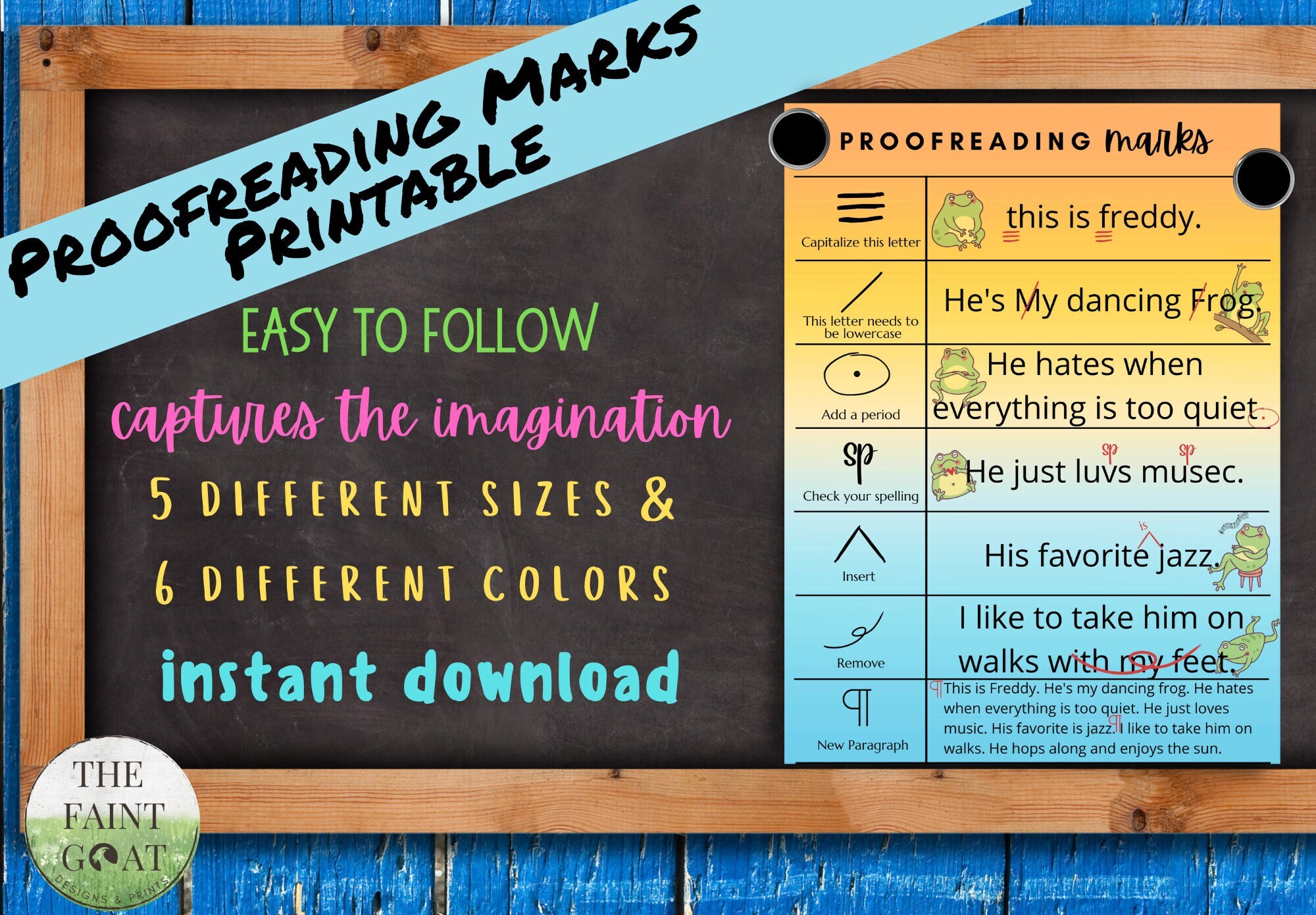 Proofreading Marks Poster Proofreading Marks Poster