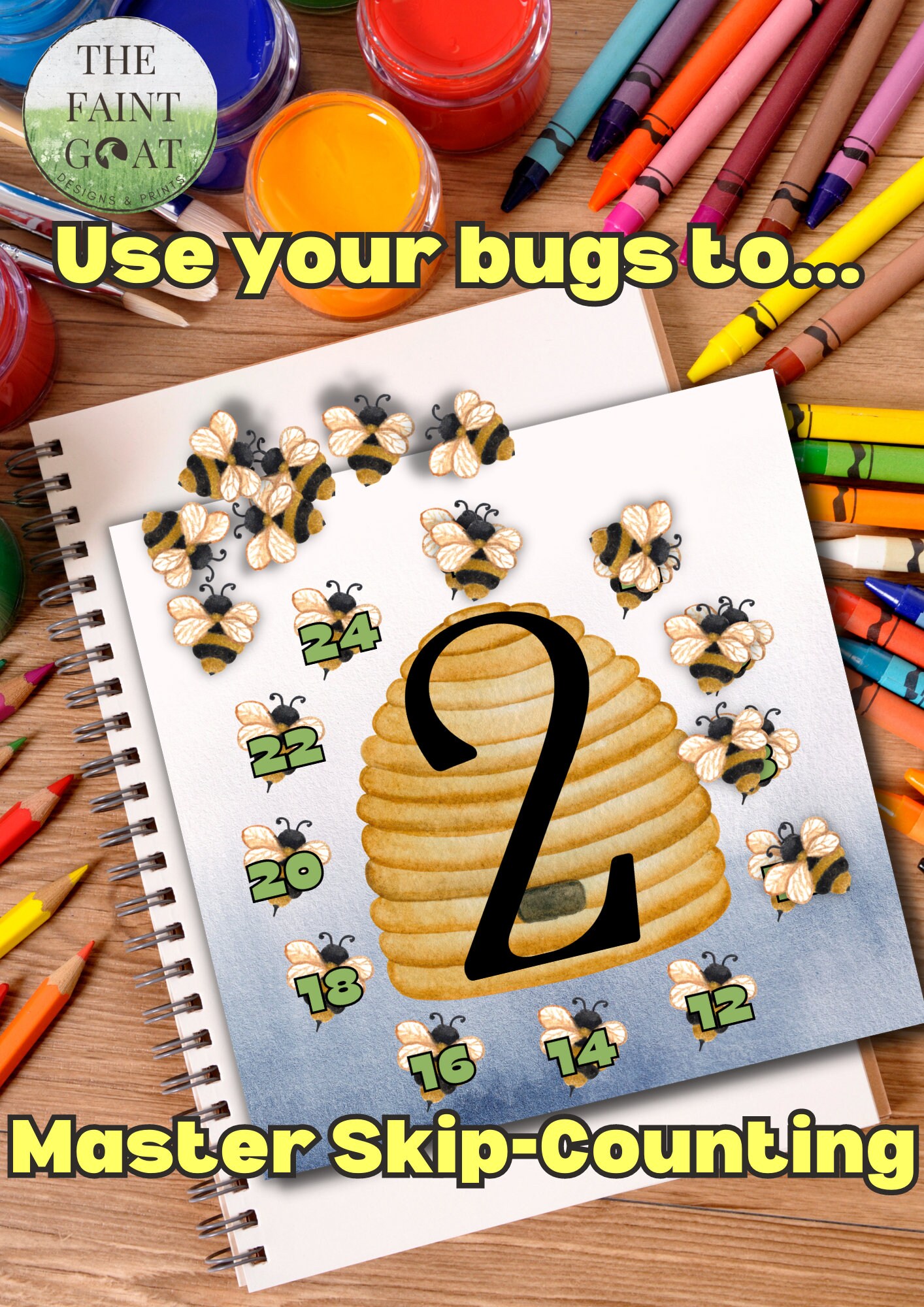 Insect Multiplication: Skip Counting & Flashcards - Etsy