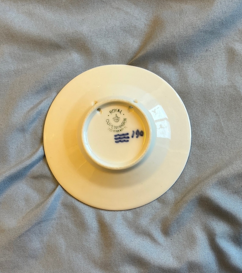 Royal Copenhagen Collector Plate the Logo a Crown and Three Wavy Lines ...