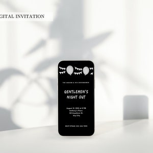 Gentleman’s Party Invitation, Bachelor Party Invitation Templates, Stag ...