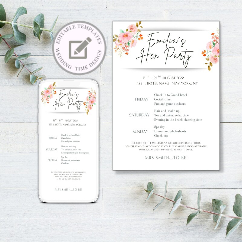 Hen Party Invite - Etsy