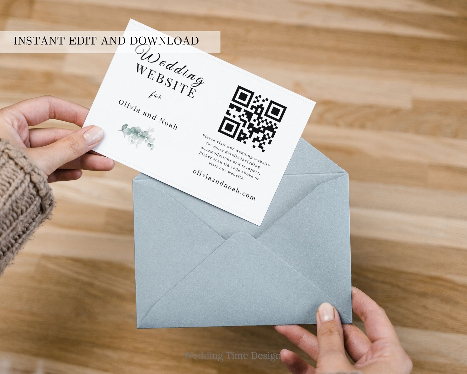 Wedding Website Insert Card QR Code, Wedding RSVP | Mobile QR Code ...