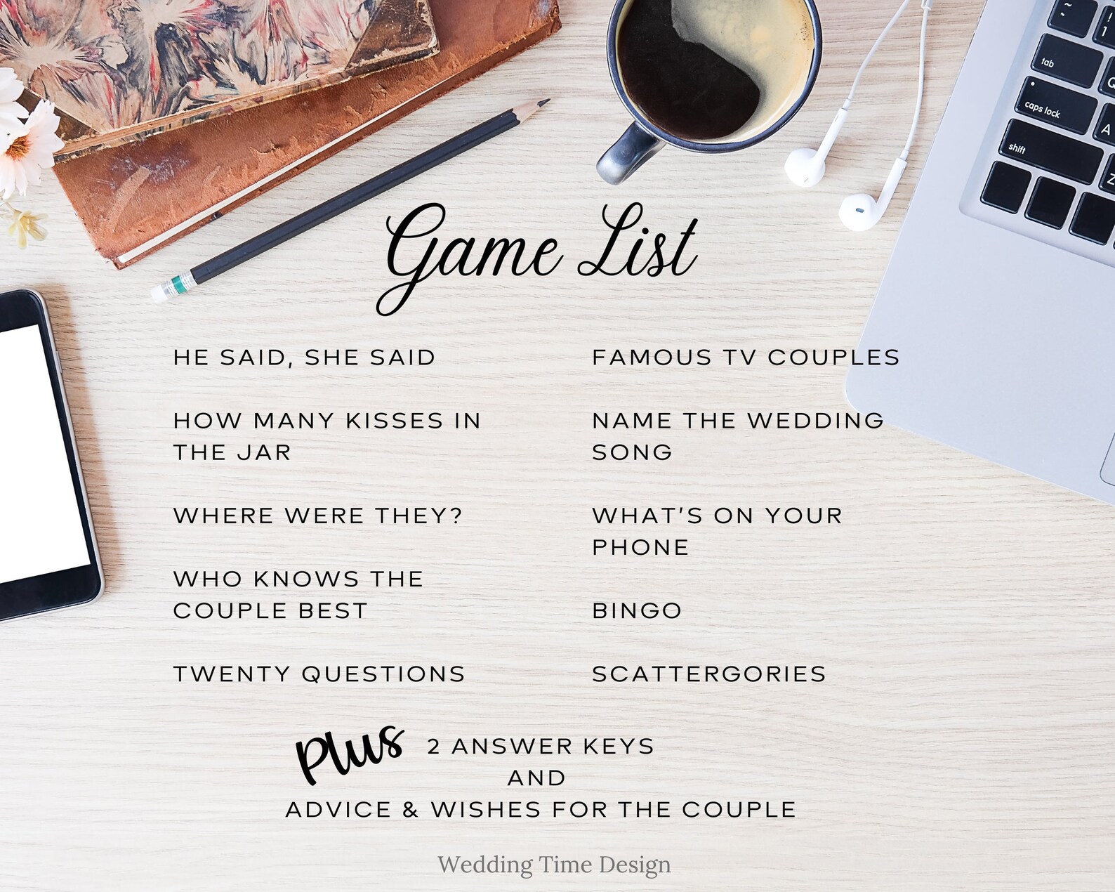 Couples Shower Games, Instant Download, Wedding Shower Games, Coed ...