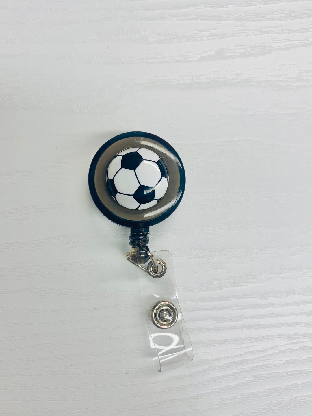 Soccer Ball Badge Reels - Etsy