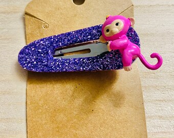 Monkey Hair Clip - Etsy
