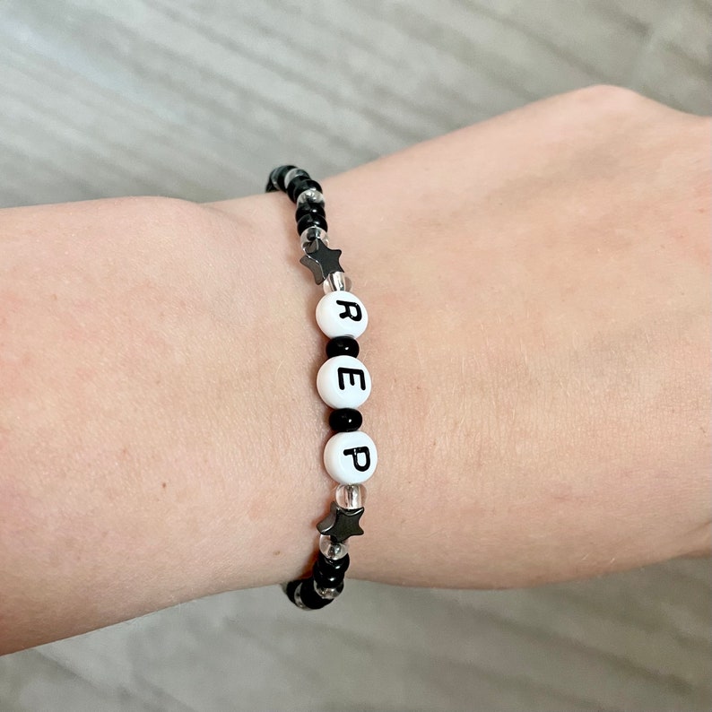 Reputation Bracelet Taylor Swift Rep Beaded Bracelet Eras - Etsy