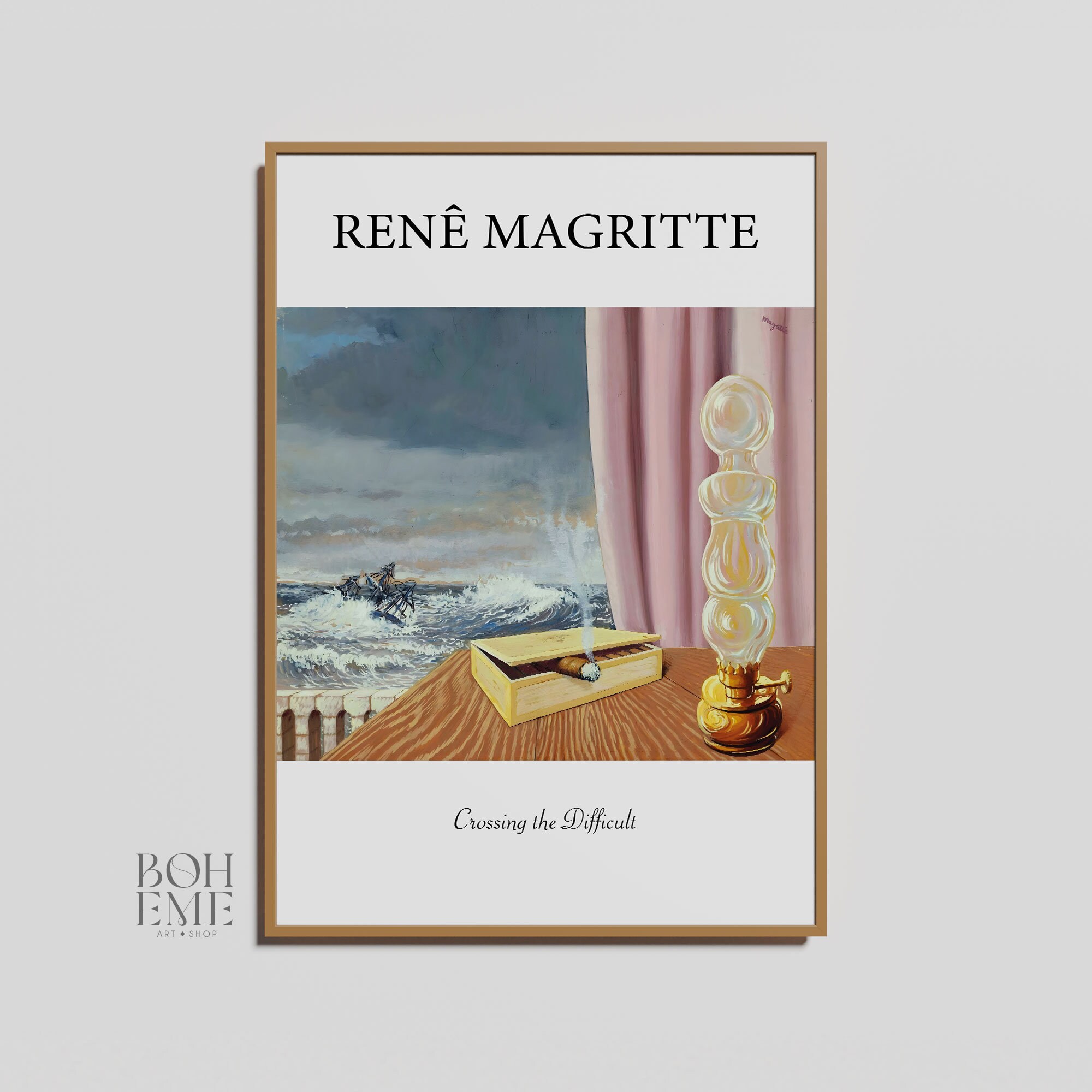 The Difficult Crossing Rene Magritte