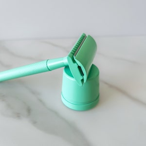 Seafoam Green Safety Razor | Eco-friendly Reusable Razor With Stand + 5 ...