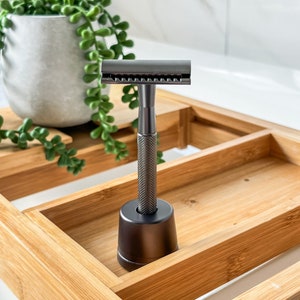 Seafoam Green Safety Razor | Eco-friendly Reusable Razor With Stand + 5 ...