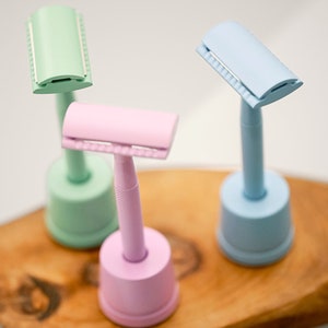 Seafoam Green Safety Razor | Eco-friendly Reusable Razor With Stand + 5 ...
