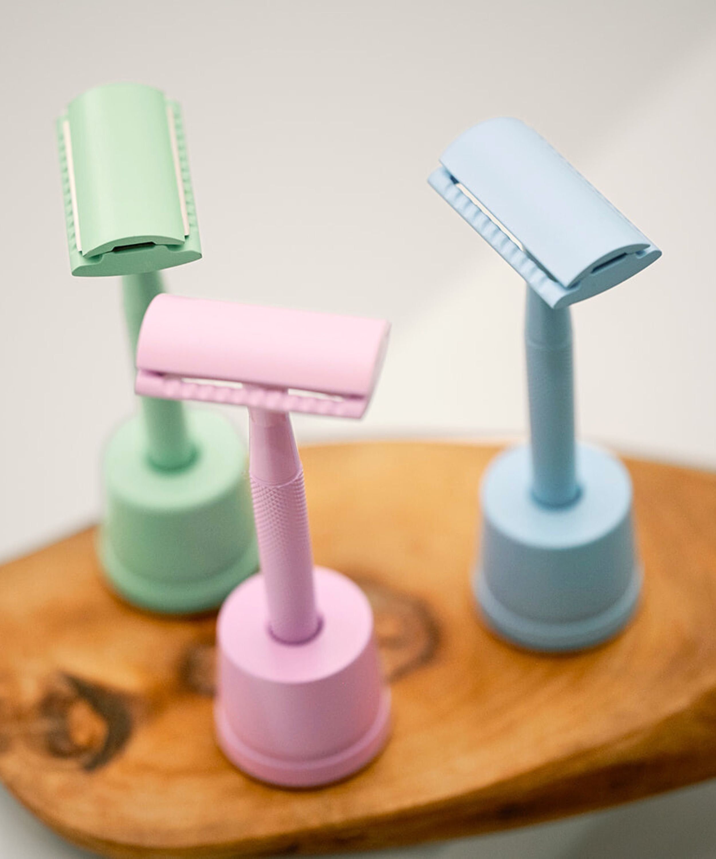 Lilac Safety Razor Eco-friendly Reusable Razor With Stand 5 Double ...
