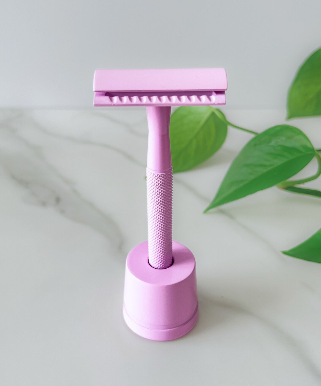 Lilac Safety Razor Eco-friendly Reusable Razor With Stand 5 Double ...