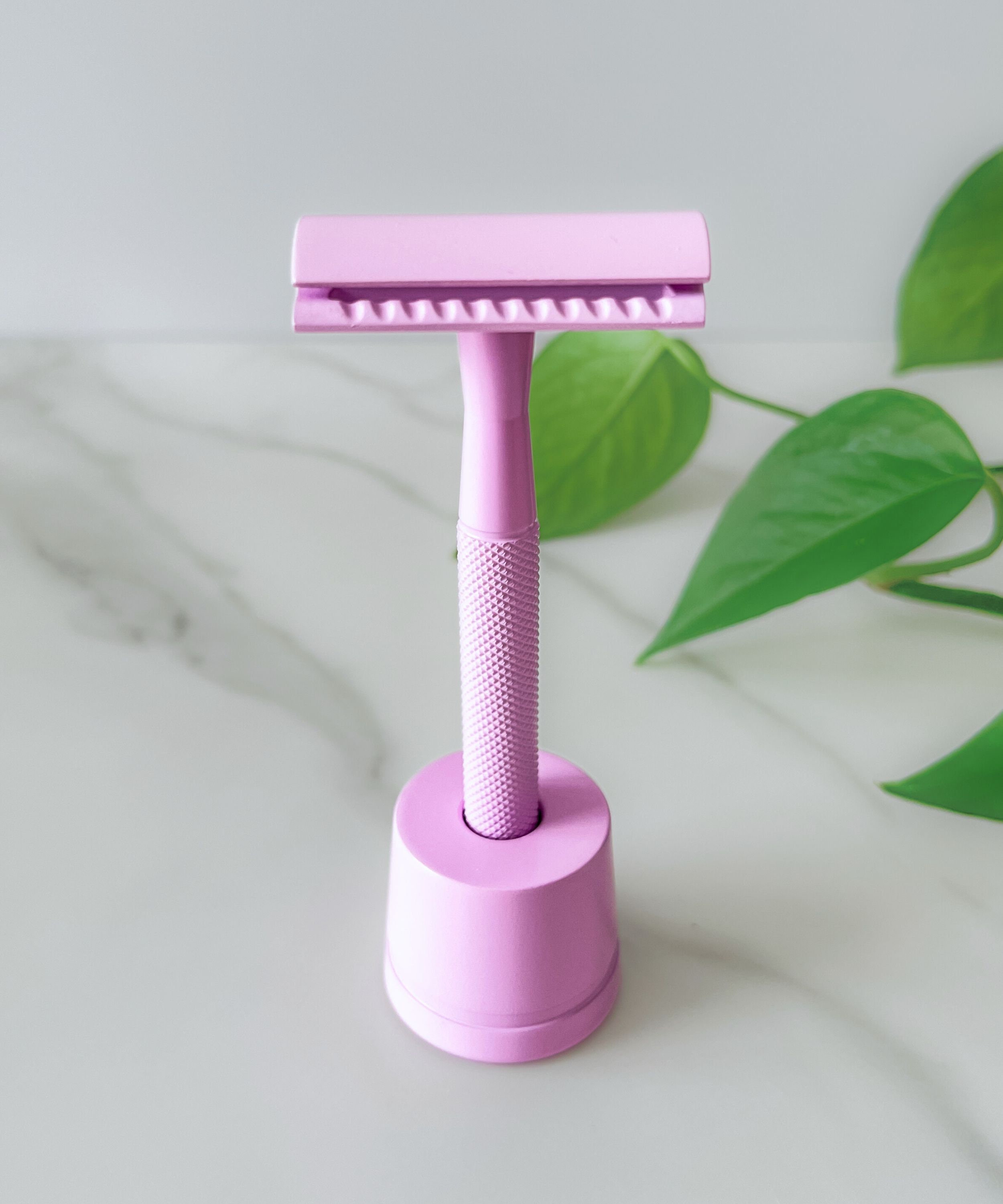 Lilac Safety Razor Eco-friendly Reusable Razor With Stand 5 Double ...