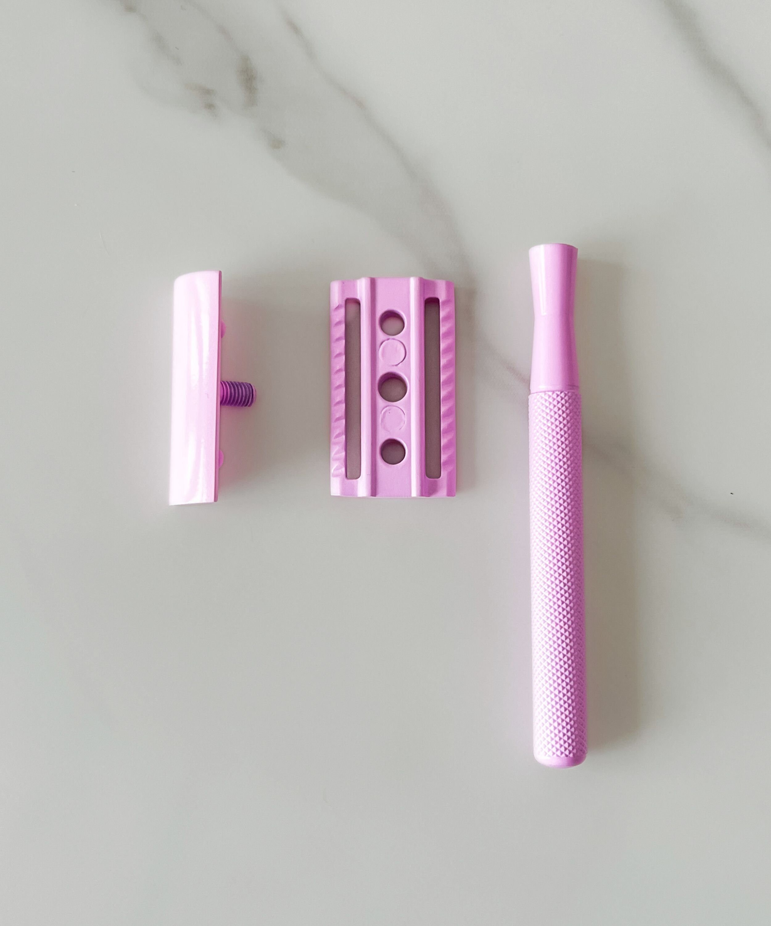 Lilac Safety Razor Eco-friendly Reusable Razor With Stand 5 Double ...
