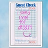 Iced Matcha Latte With Oat Milk Guest Check Printable Poster | Guest ...