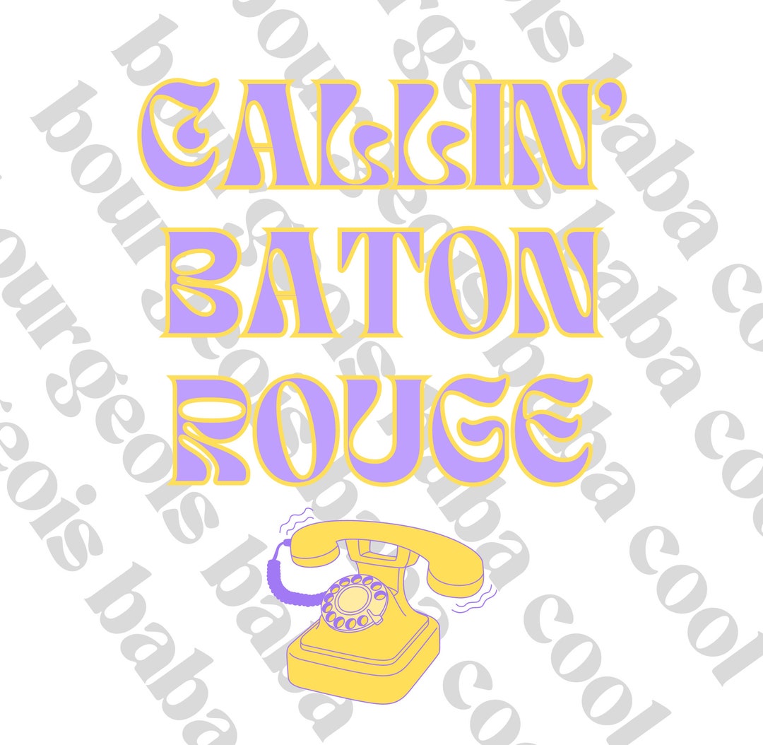 Callin' Baton Rouge | Retro Tiger Football Svg + Tiger Png + Tiger Pdf ...