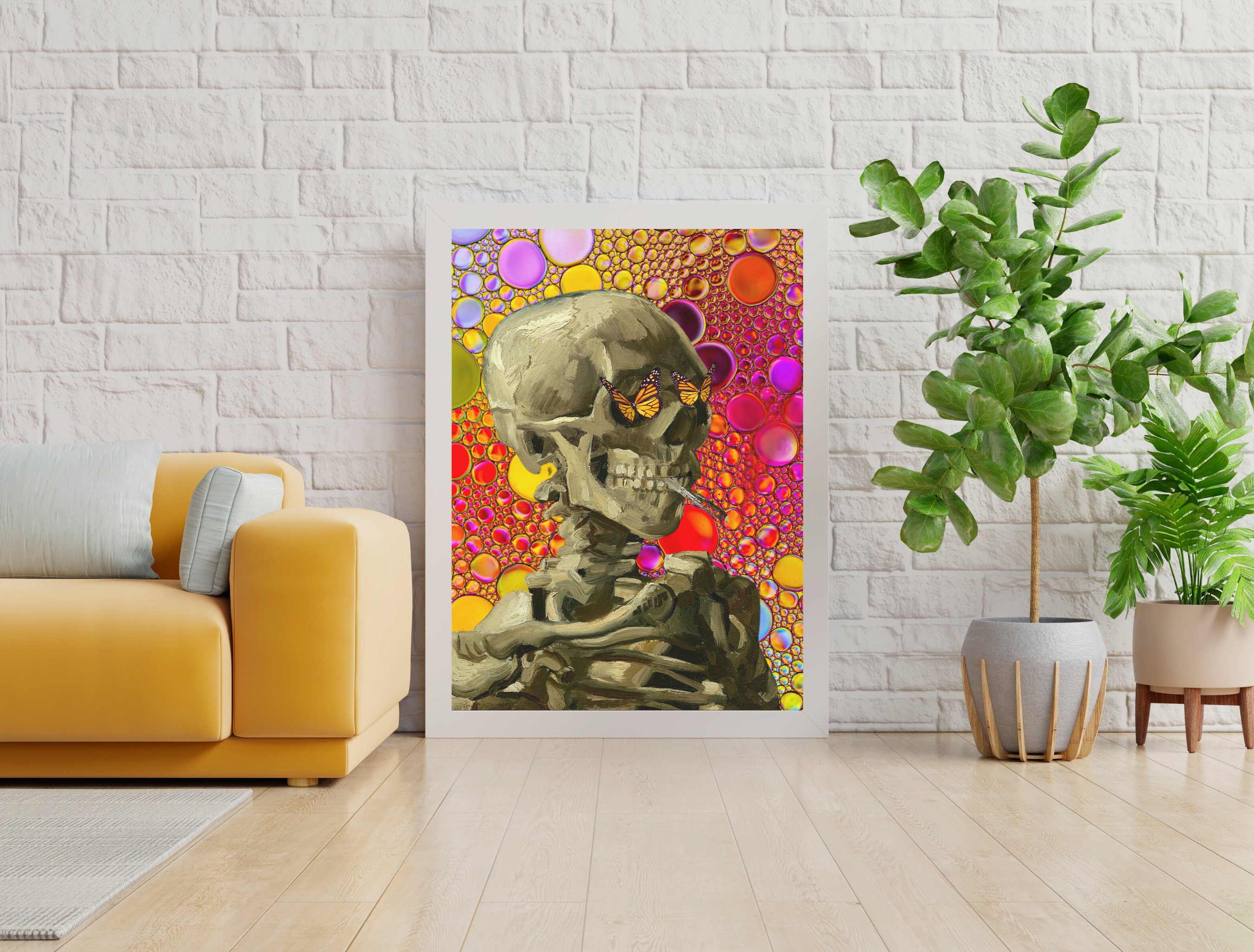 11 Pack of Van Gogh Print Abstract Skull Art Poster Instant - Etsy