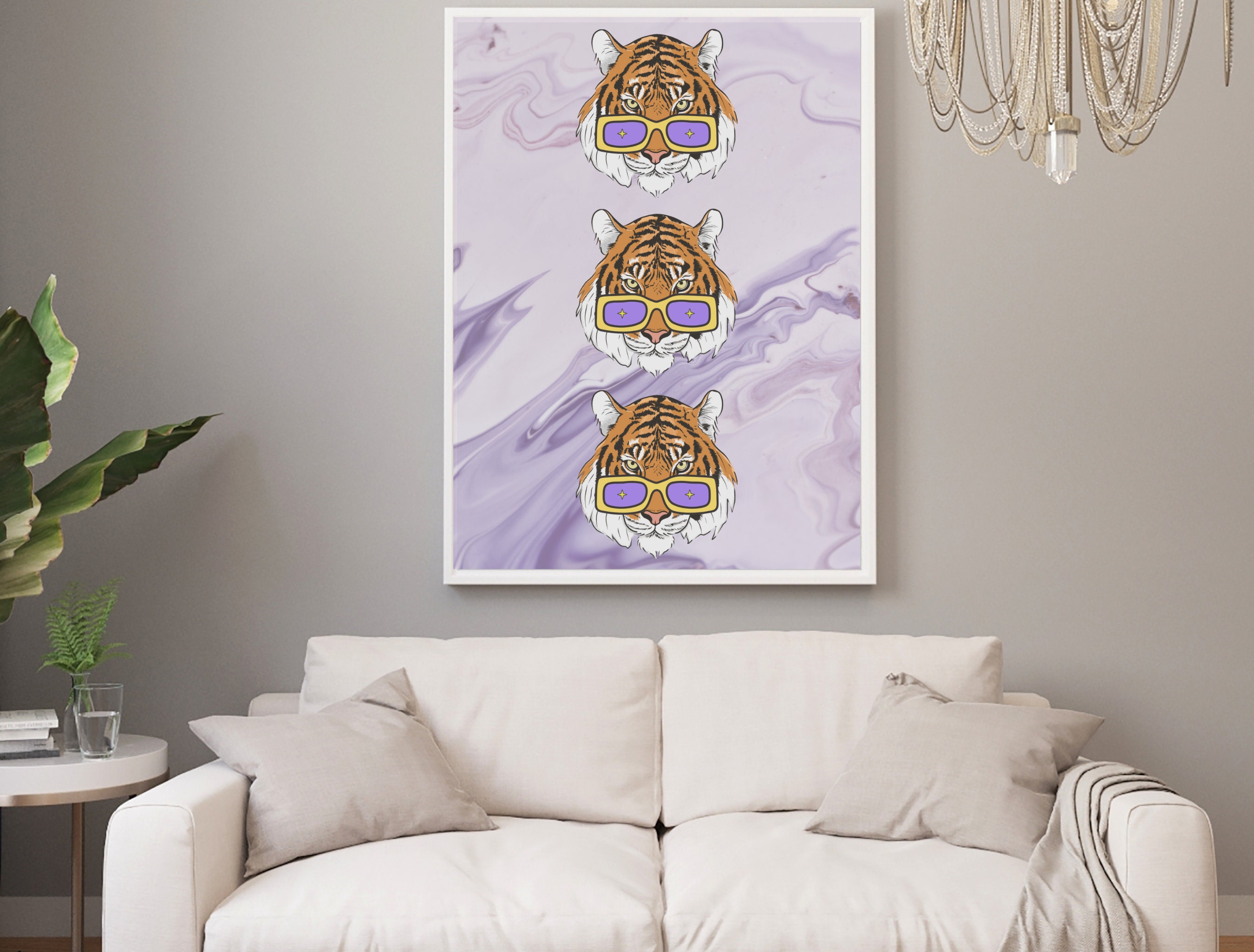 Mike the Tiger in Sunnies Printable Wall Art | Digital Download ...