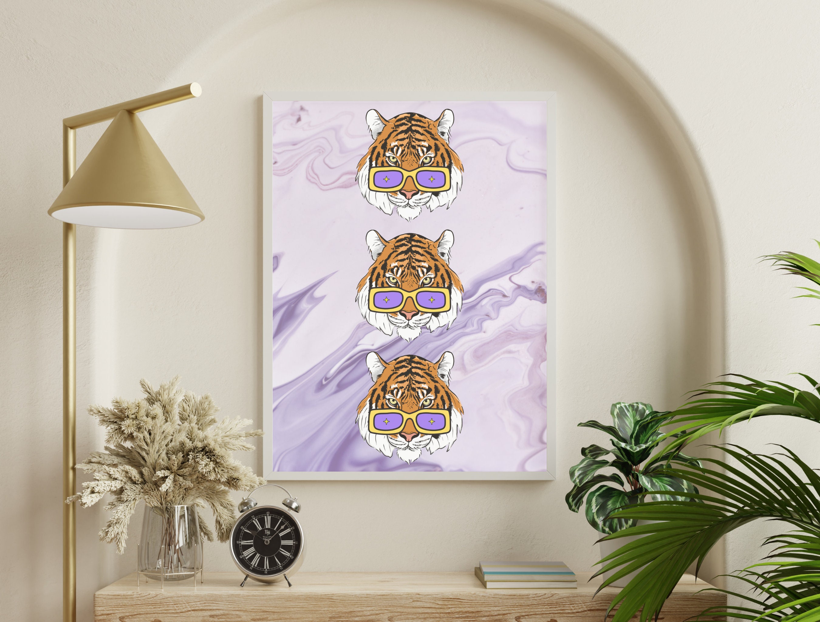 Mike the Tiger in Sunnies Printable Wall Art | Digital Download ...
