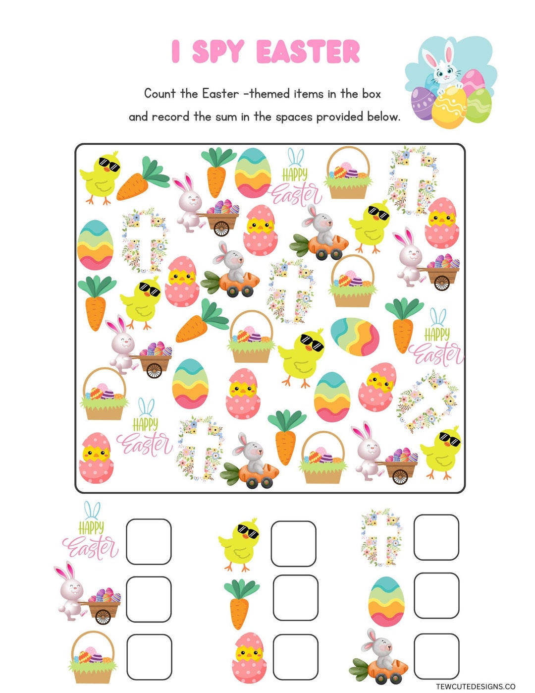 Easter I Spy Activity - Etsy