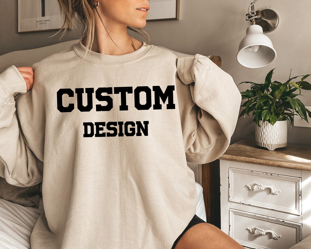 Custom Design Sweatshirt Business Logo Sweatshirt - Etsy