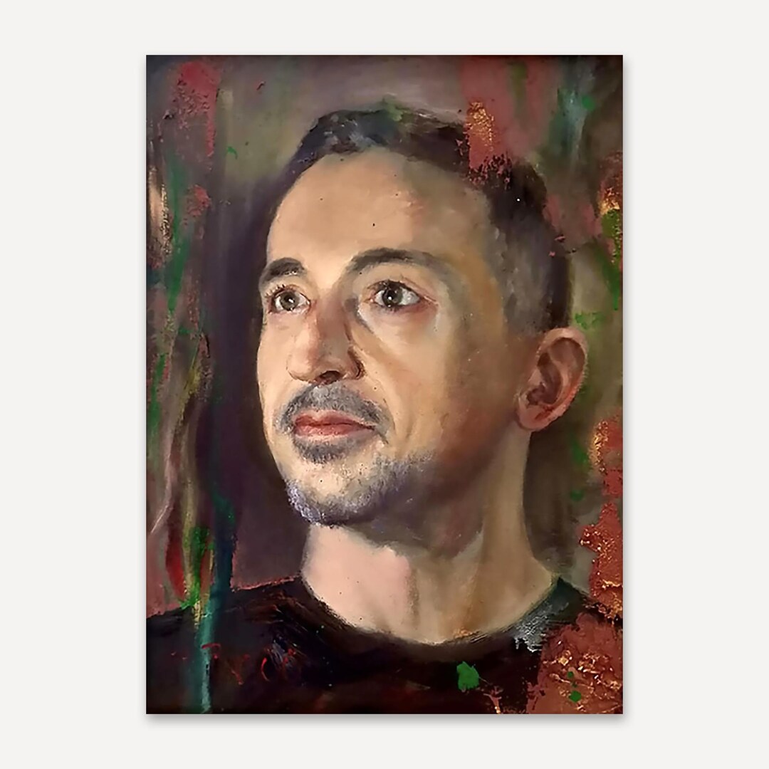 Portrait From Photo Custom Made Painting Man Woman to Order Art Gift ...