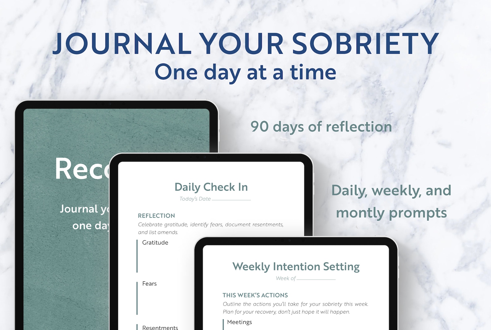 Recovery Journal | Journal Your Sobriety, One Day at a Time | Digital ...