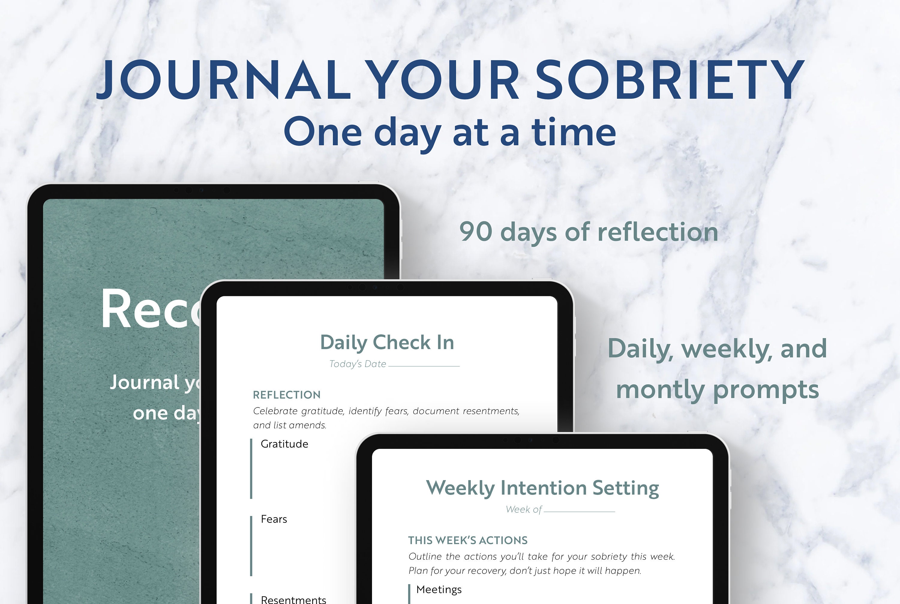 Recovery Journal | Journal Your Sobriety, One Day at a Time | Digital ...