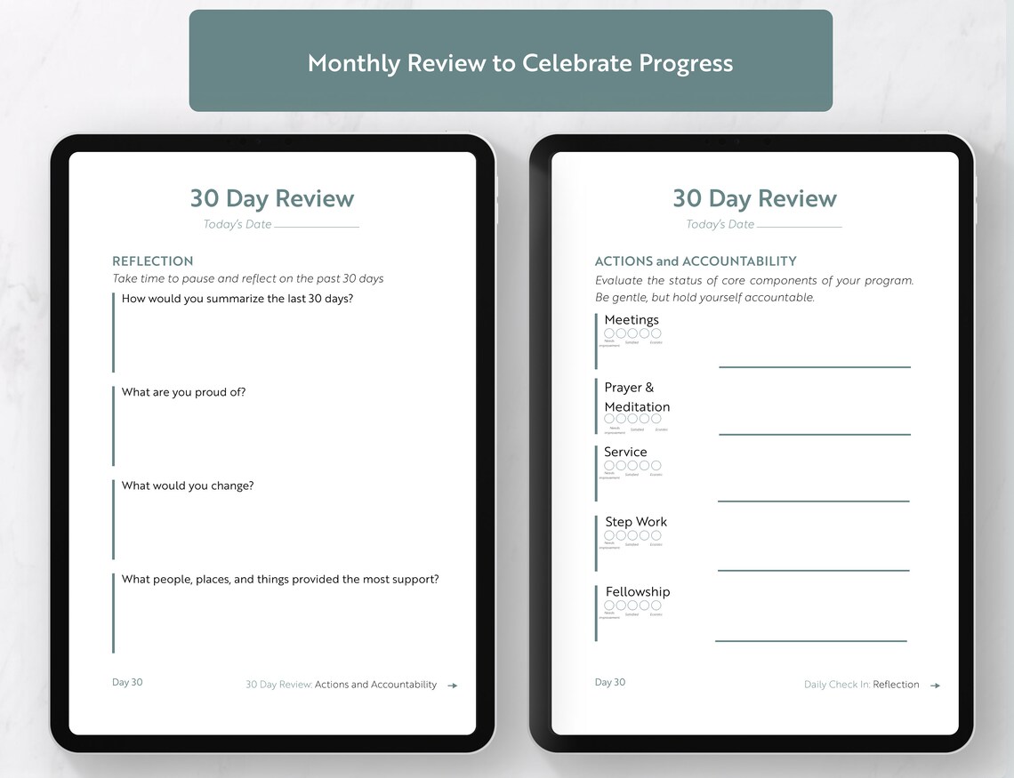 Recovery Journal | Journal Your Sobriety, One Day at a Time | Digital ...