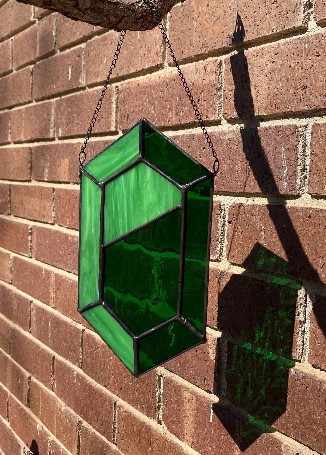 Stained Glass Gem - Video Game Gem - Suncatcher - Etsy