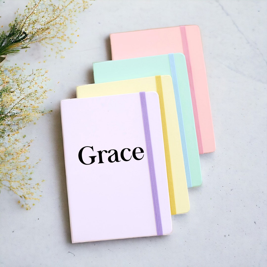 Cute Colors Notebook, Personalized Unlined A5 Notebooks, Bridesmaid ...