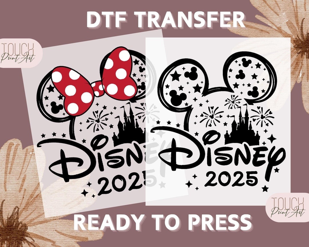 Custom Disney Vacation 2025, Disney Matching DTF, DTF Transfer, Disney ...