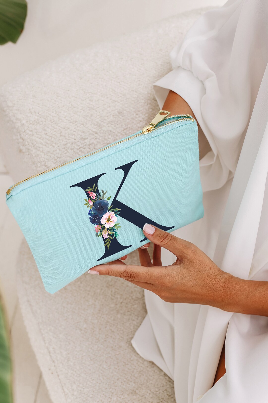 Personalized Initial Make up Bag, Gift for Her, Mother's Day Gift ...