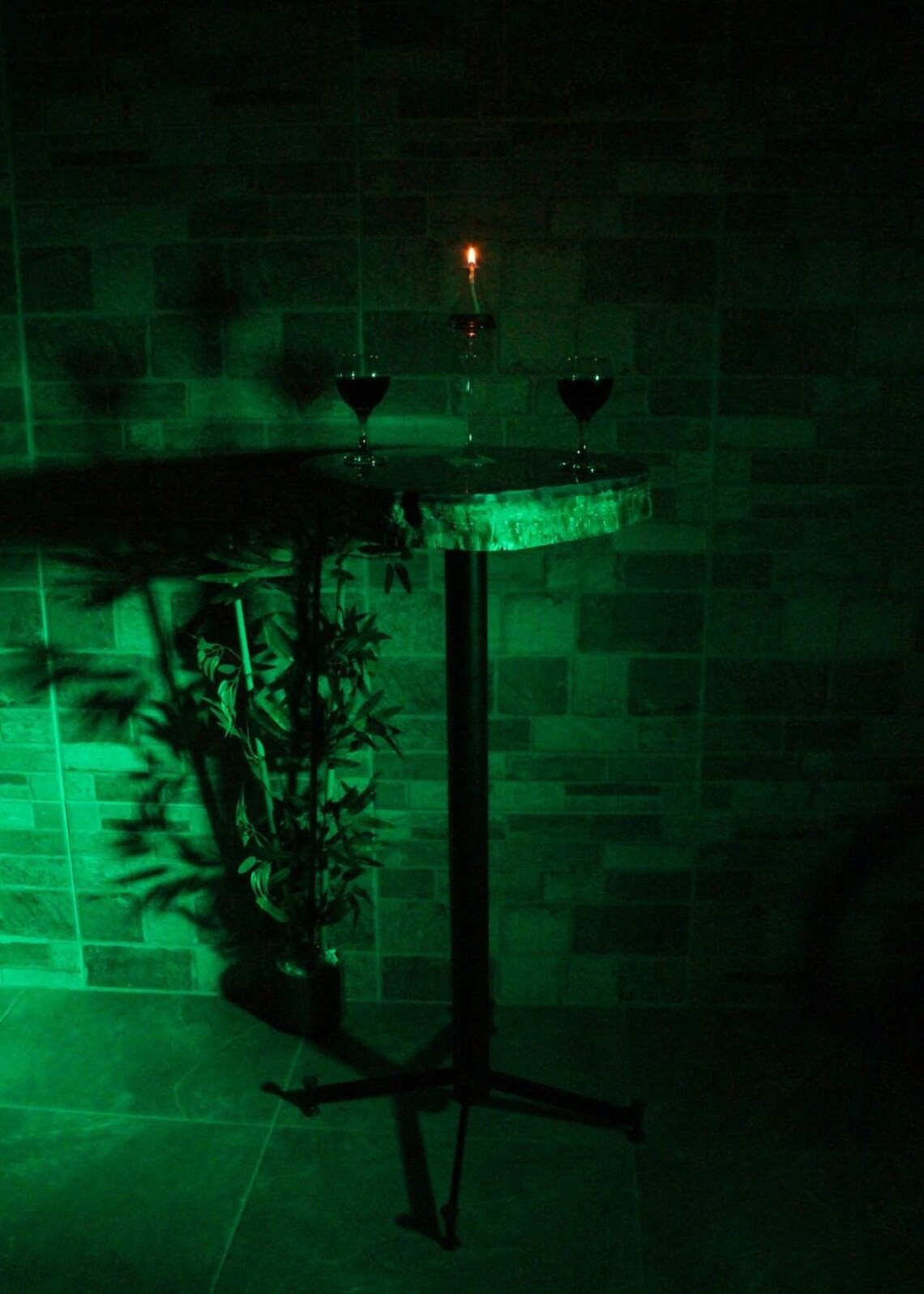 Parliament Blue High Bar Table, Epoxy on Wood, Epoxy Bar Table, Wooden ...