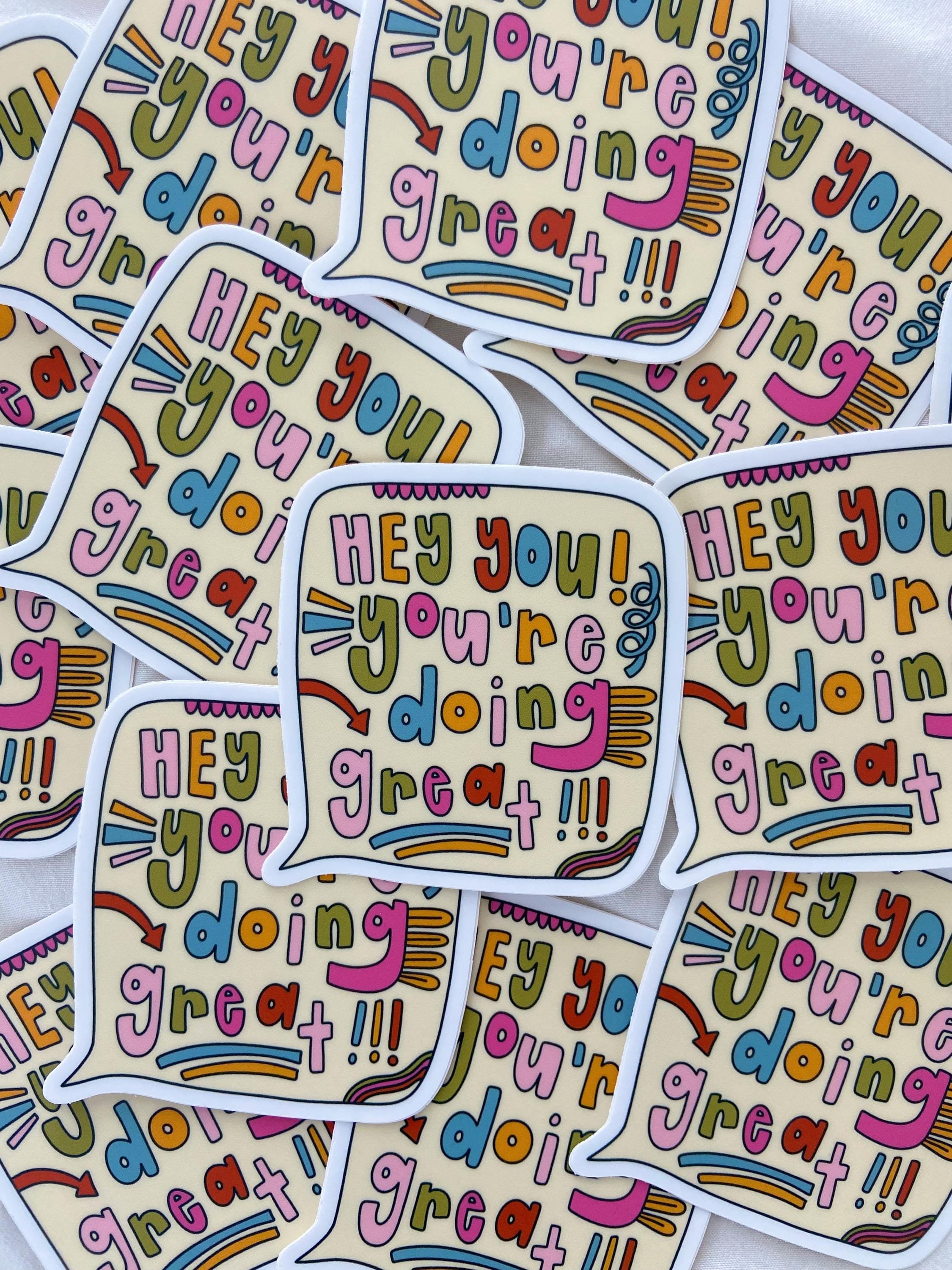 You're Doing Great Positive Sticker, Affirmation Sticker, Doing Great ...