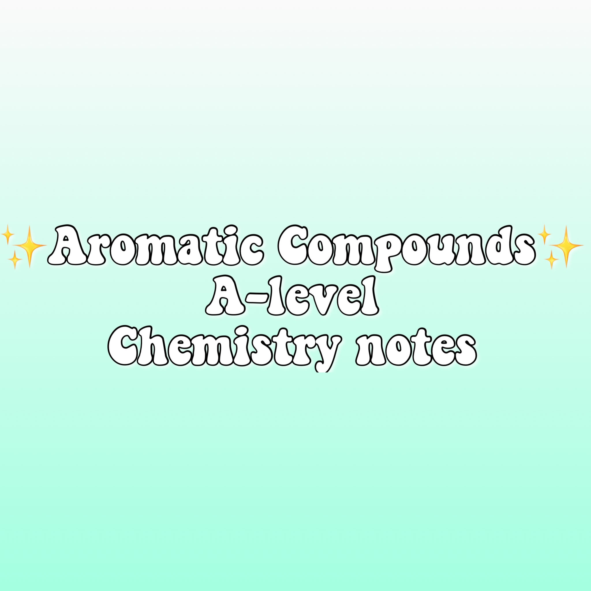 Aromatic Compounds Detailed Notes A-level Chemistry OCR-A - Etsy