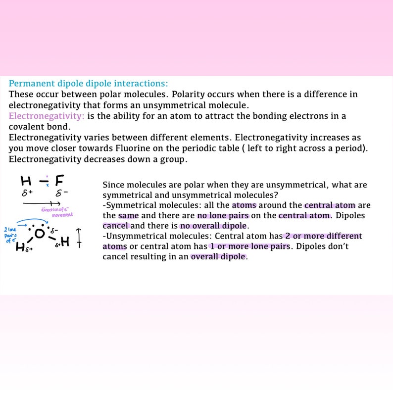 Structure and Bonding Chemistry A-level Notes OCR A - Etsy